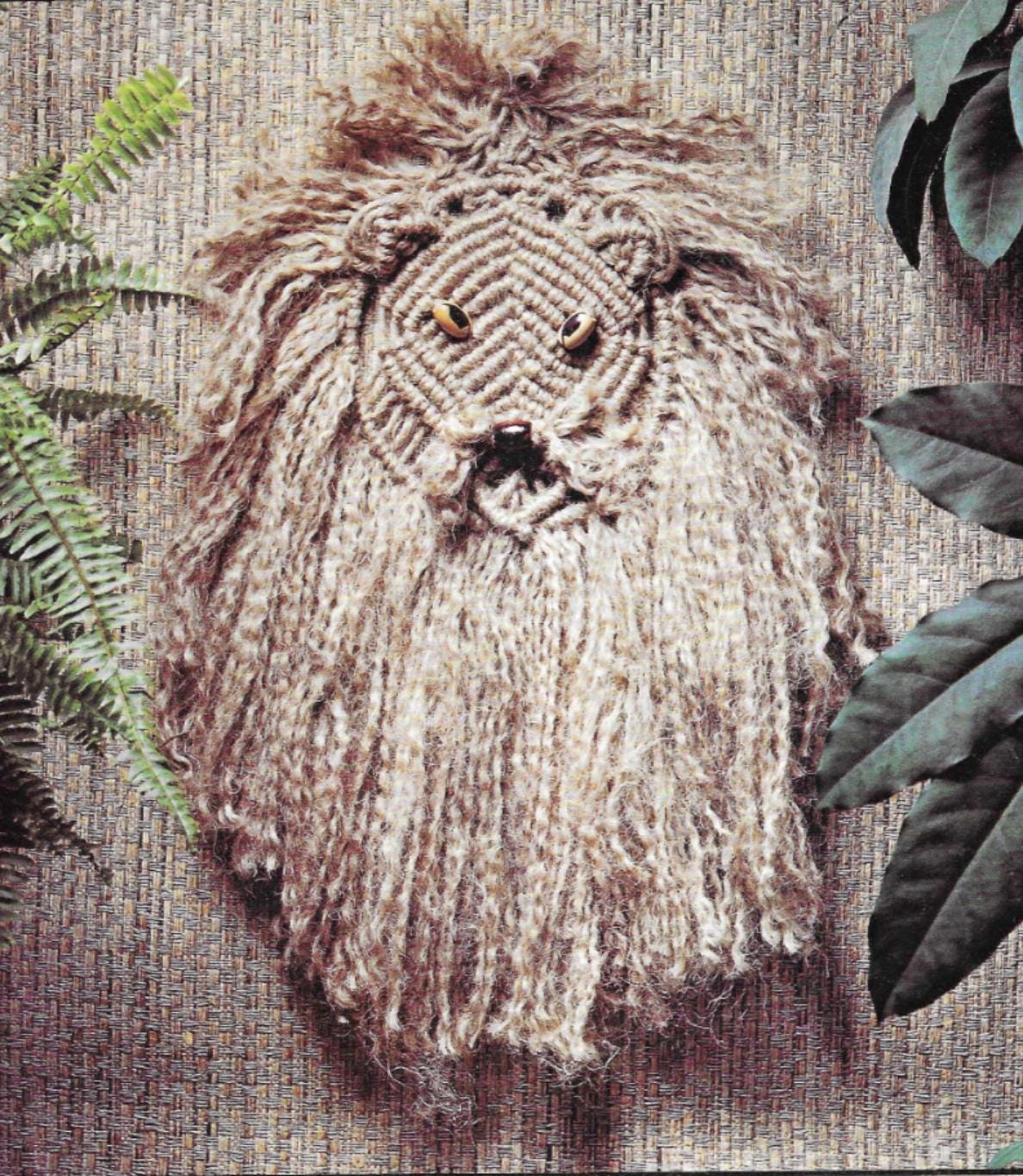 Lion Vintage Macrame Pattern PDF - Etsy