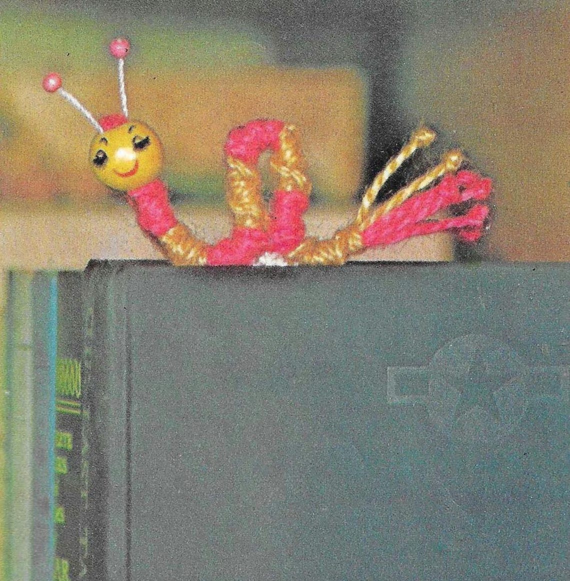 Bookworm Bookmark Vintage Macrame Pattern PDF - Etsy