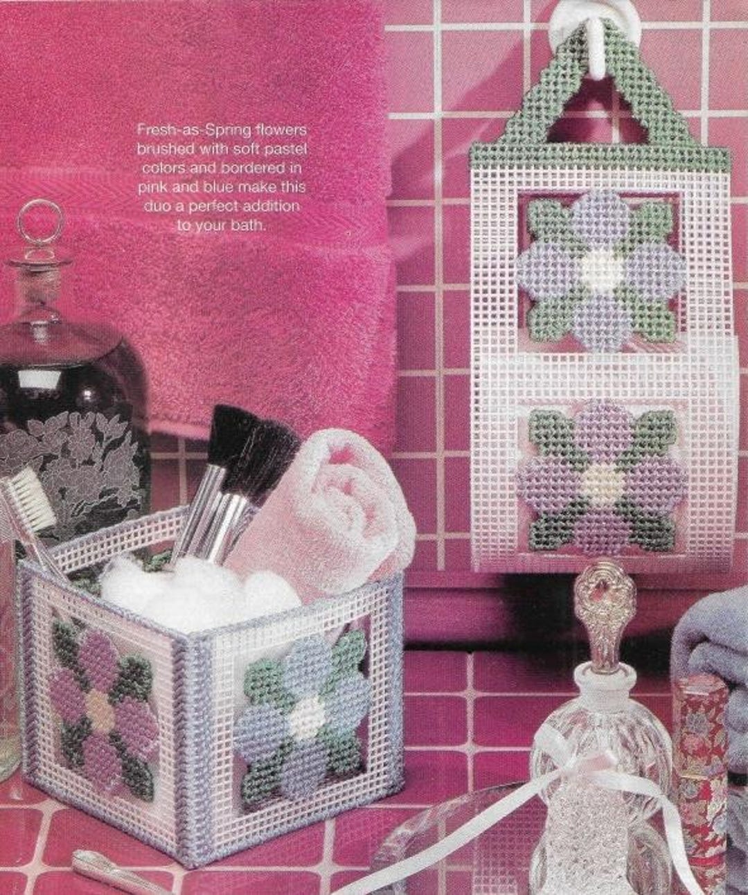 Cut Out Hanging Tissue Holder and Box Plastic Canvas Pattern PDF - Etsy