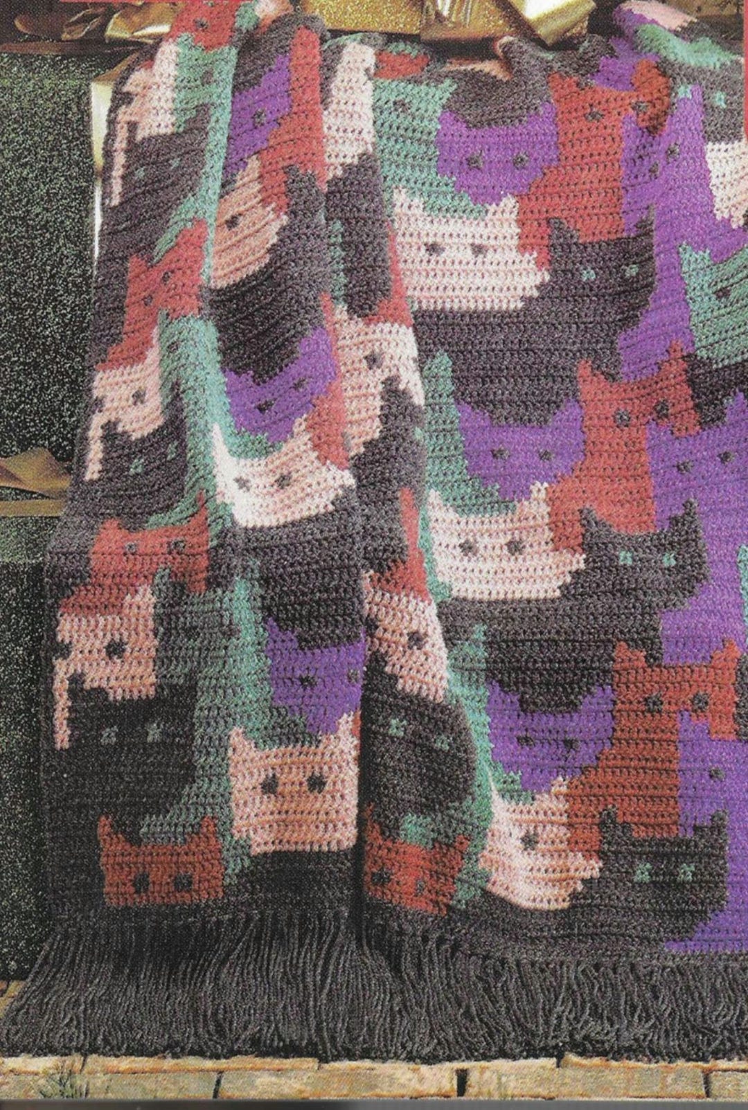 Crochet Cat Afghan Pattern PDF - Etsy