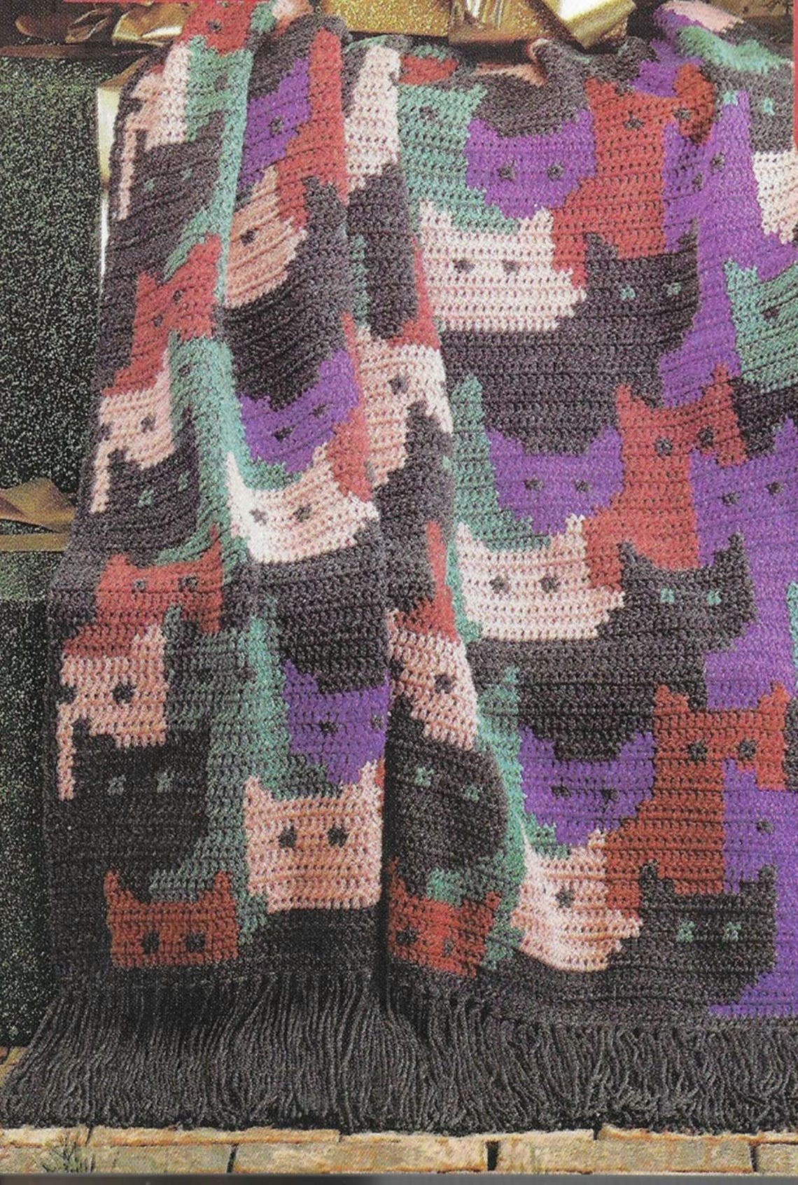 Crochet Cat Afghan Pattern PDF - Etsy