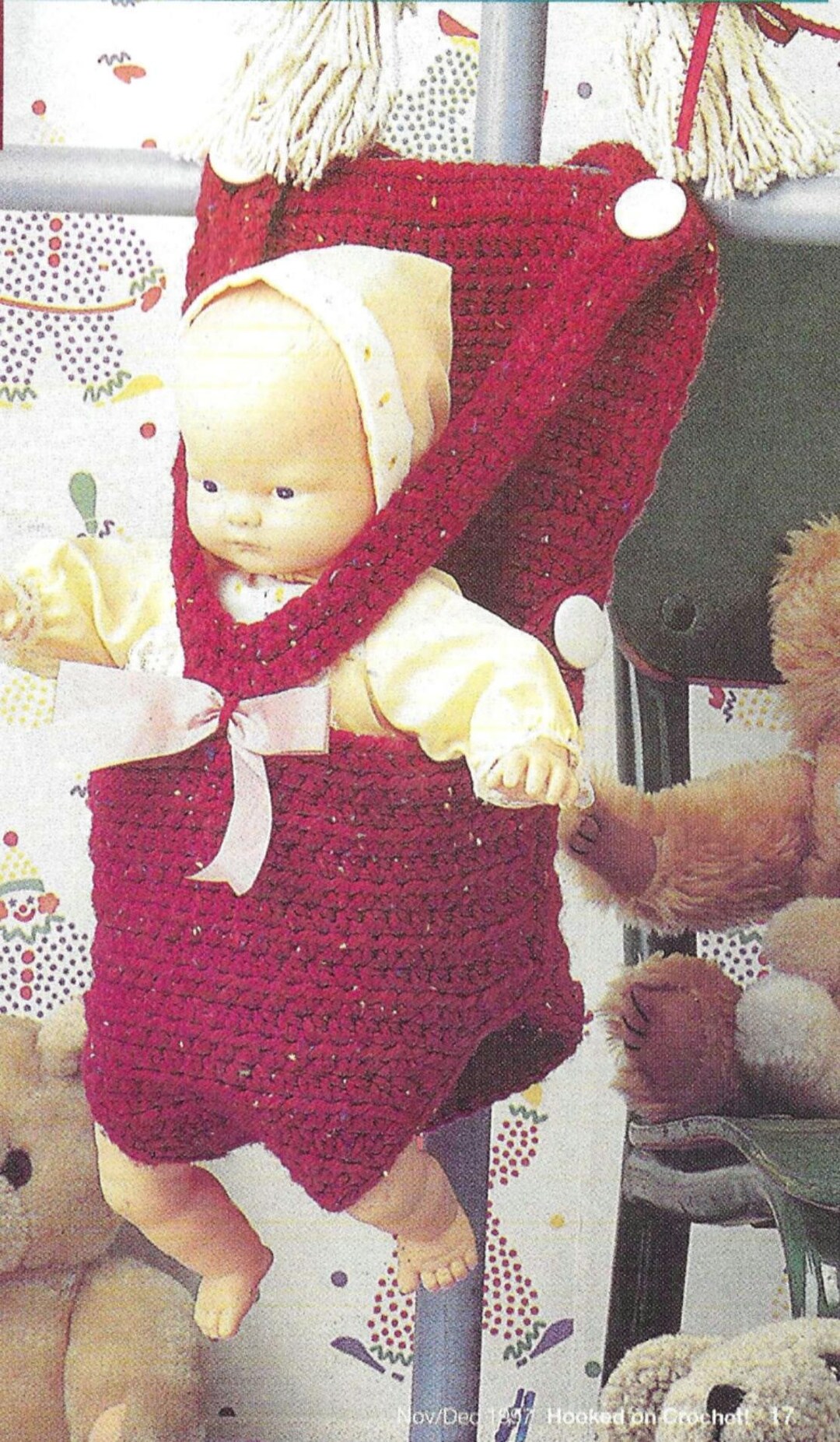 Vintage Crochet Doll Backpack Pattern PDF - Etsy