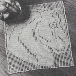 Five Vintage Crochet Western Filet Patterns PDF, Horses - Etsy