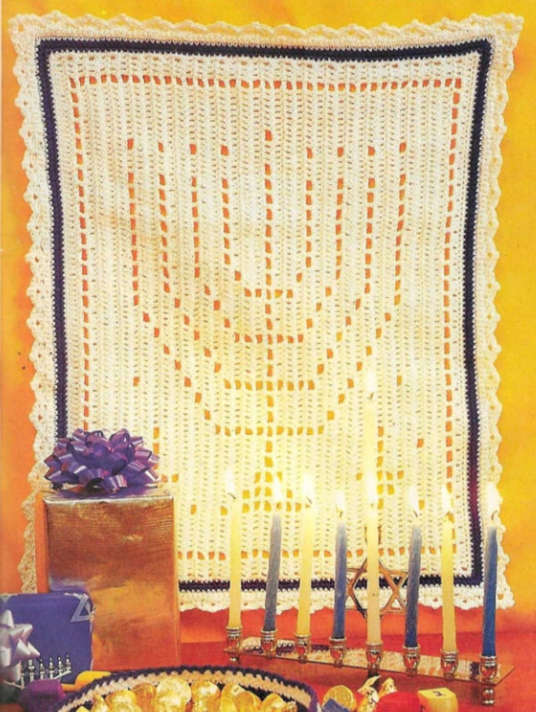 Three Vintage Crochet Patterns for the Jewish Holidays PDF, Star of ...