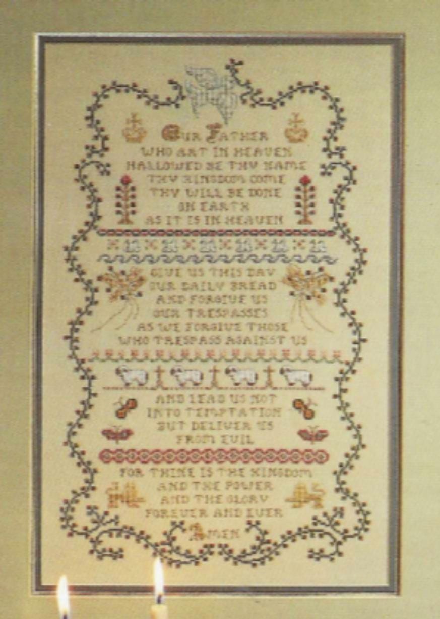 Lord's Prayer Sampler Cross Stitch Pattern PDF - Etsy