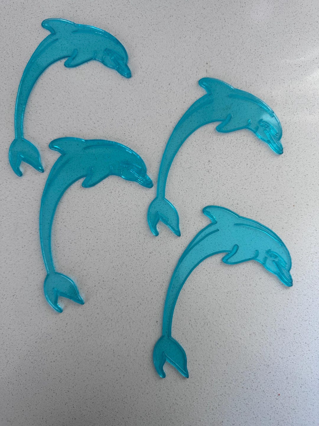 4 Vintage Blue Dolphin Swizzle Sticks in Good Condition. - Etsy