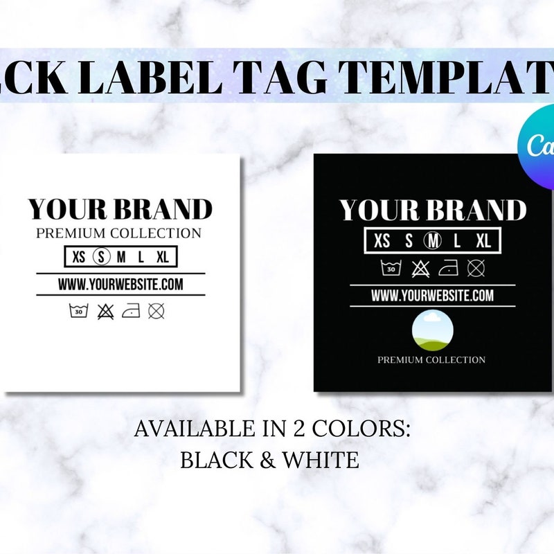 Neck Label Template - Etsy
