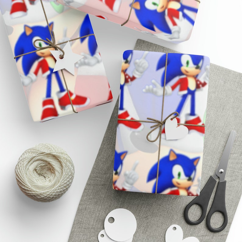Sonic Wrapping Paper - Etsy