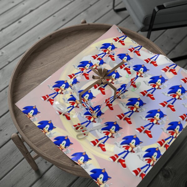 Sonic the Hedgehog Wrapping Paper - Etsy