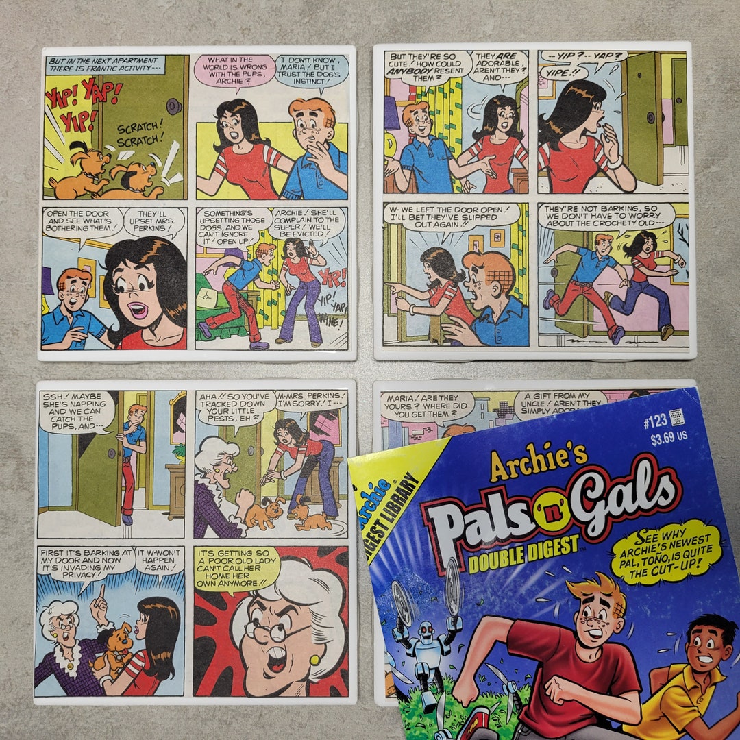 COASTERS - ARCHIE Upcycled Comic Book Tile Coasters Cut Right From the ...