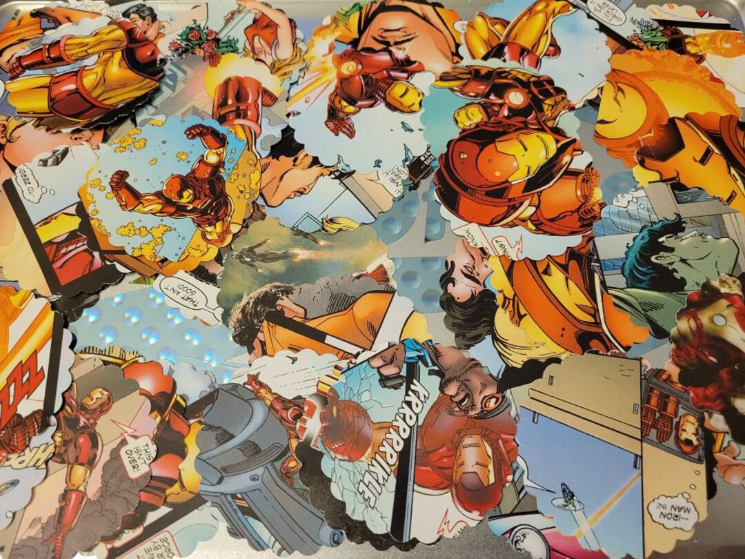 SCATTER - IRON-MAN Comic Book Table Scatter! Birthday Party, Goodie Bag ...