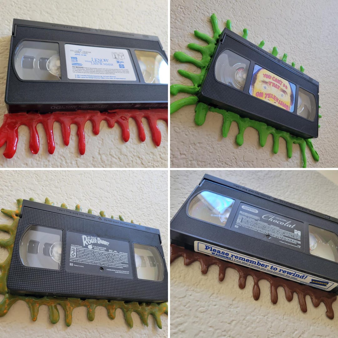 Slimey, Bloody VHS - Halloween Party Decor - Theater/game Room ...