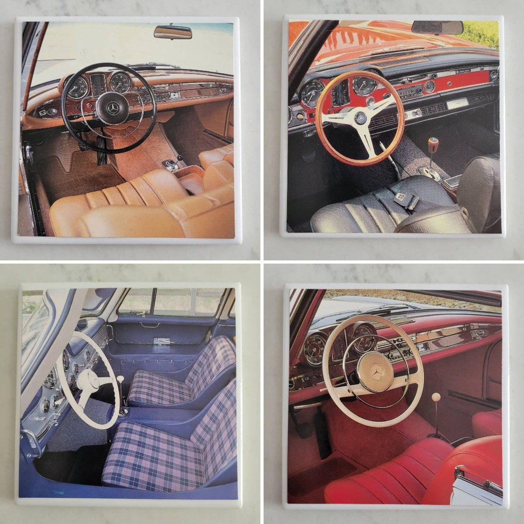 COASTERS - MERCEDES Benz Coasters Made From Vintage Book- Perfect for ...