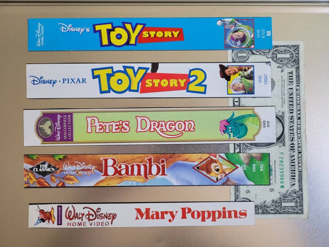 Original VHS Box Large Magnets Set! Cut From the VHS Box Spines ...