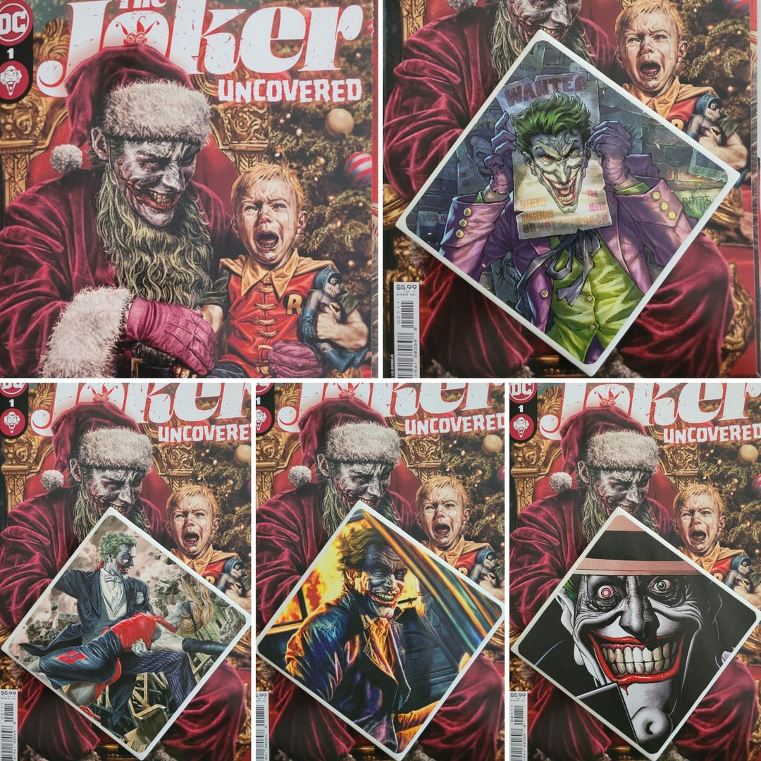COASTERS - JOKER Comic Book Coasters Set - Repurposed 2023 Comic Book ...