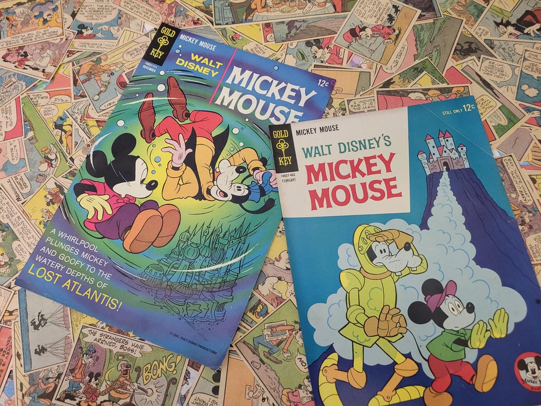 SCATTER - Mickey Mouse 200+ 1960s Comic Pieces! Use for Scrapbook ...