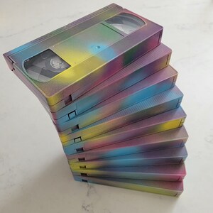 VHS sculpture With Original Cassettes Sealed Together-felt Bottoms-80's ...