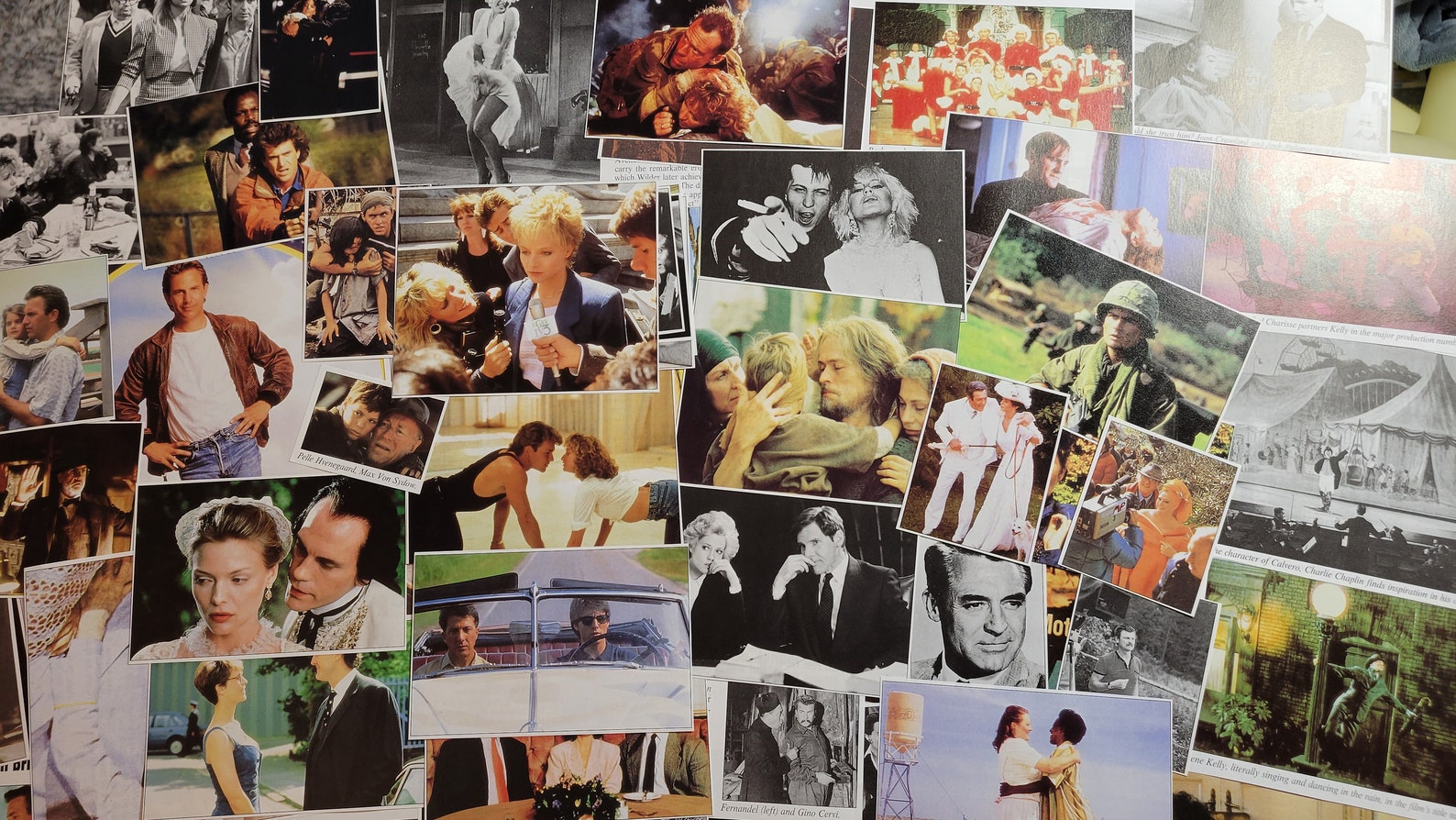 SCATTER - 100* Cutouts From the Book, "cinema: Year by Year"! Table ...