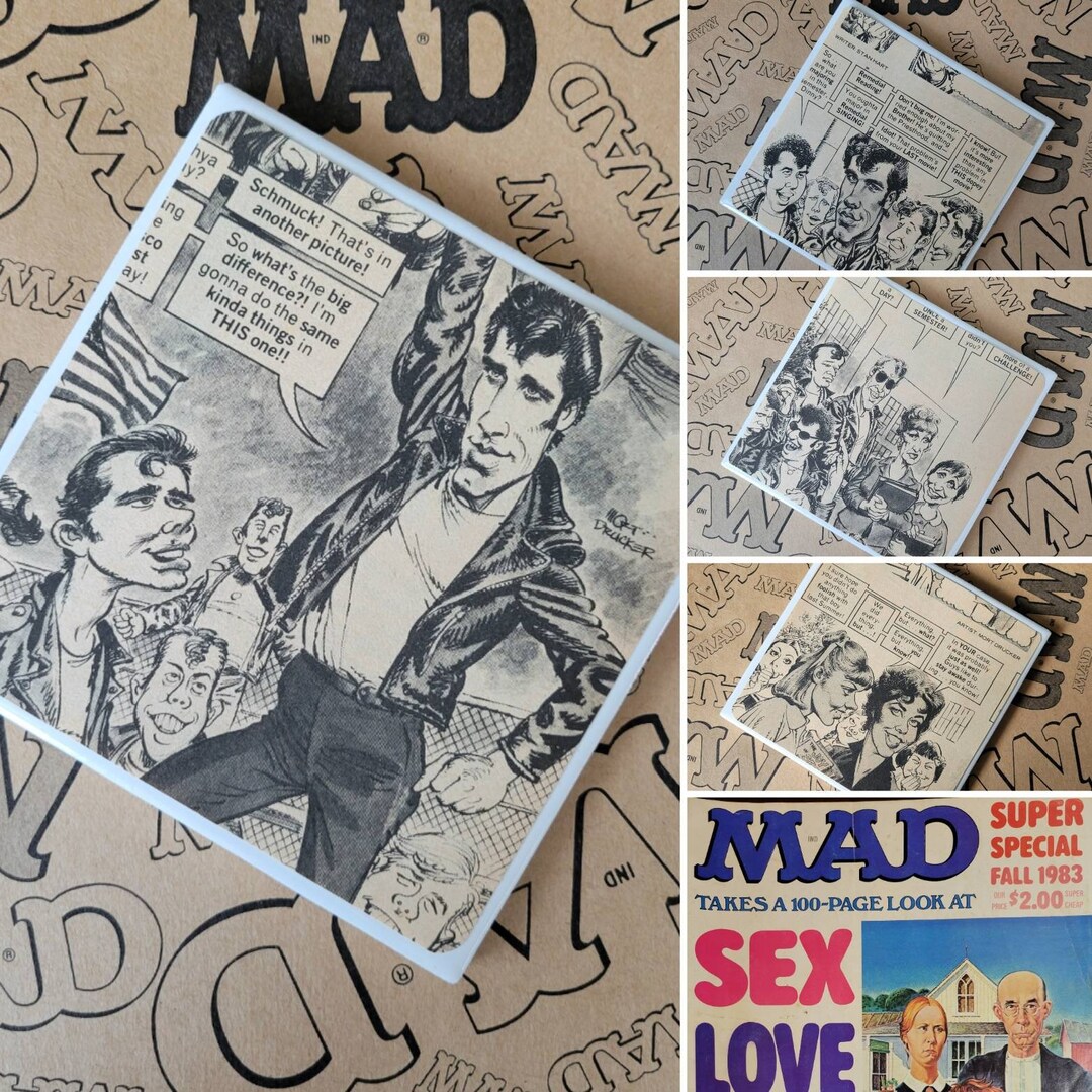 Mad Magazine Coaster Sets From Original 1983 Super Special Issue ...