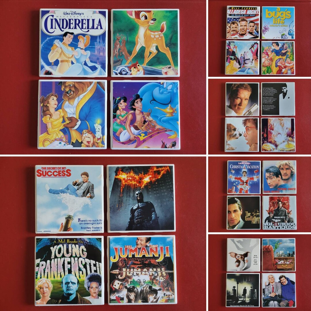 VHS/DVD Coasters Made From Original Covers JULY Haul, Resin-coated ...