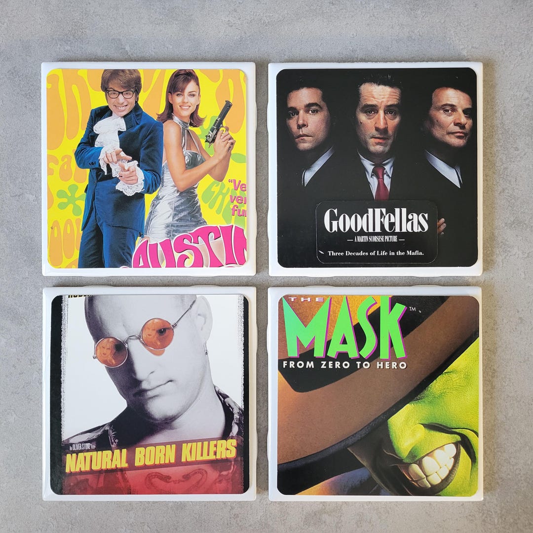 Coasters - Upcycled DVD/VHS Covers- These Images Were All Cut From the ...