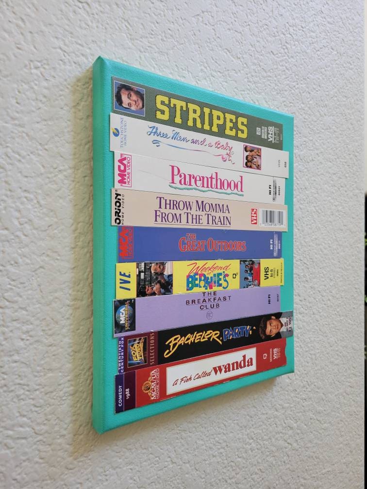 80's Comedies Original VHS Spine Stack 8x10 Canvas Wall - Etsy