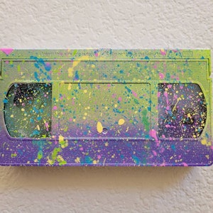 VHS Tapes - Splatter Paint Wall Art - Hanging Wall Art! 90's Party ...