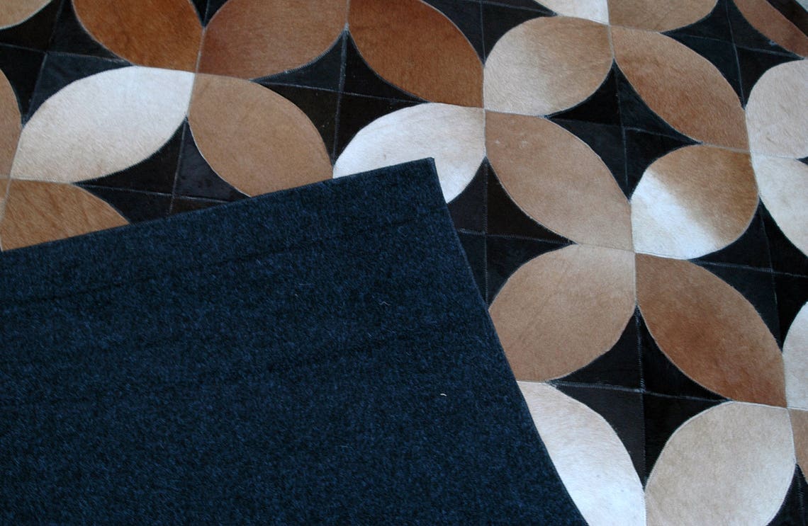 Custom Leather Rug, Customized Leather Rugs, Cowhide Rug Patchwork ...