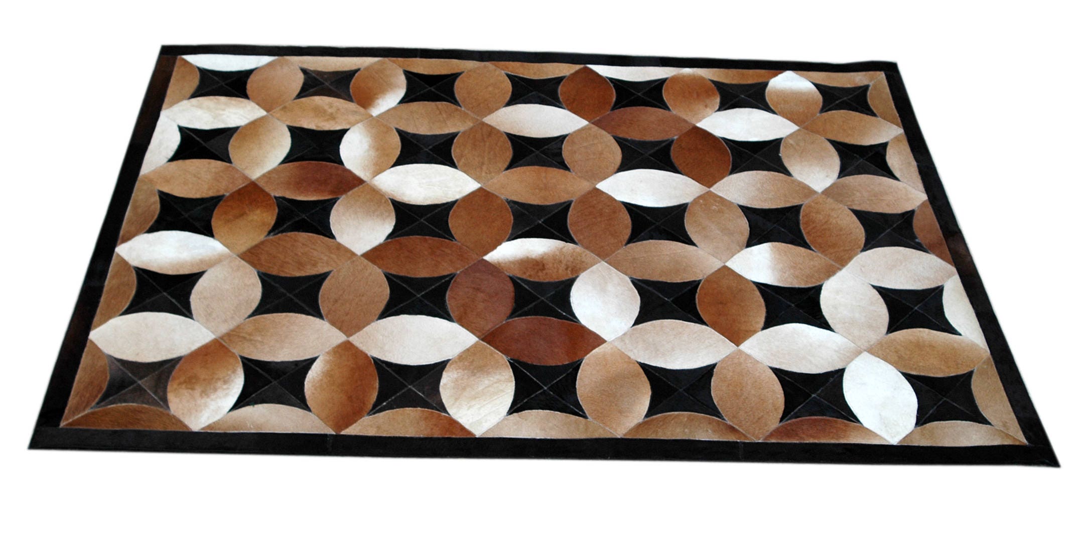 Custom Leather Rug, Customized Leather Rugs, Cowhide Rug Patchwork ...