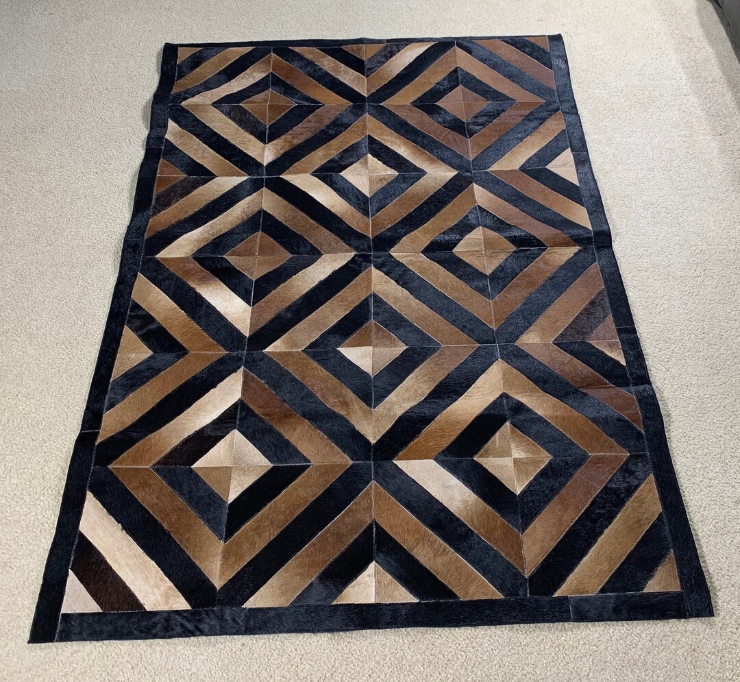 Home Patchwork Rugs, Handmade Leather Rugs, Custom Leather Rugs, Floor ...