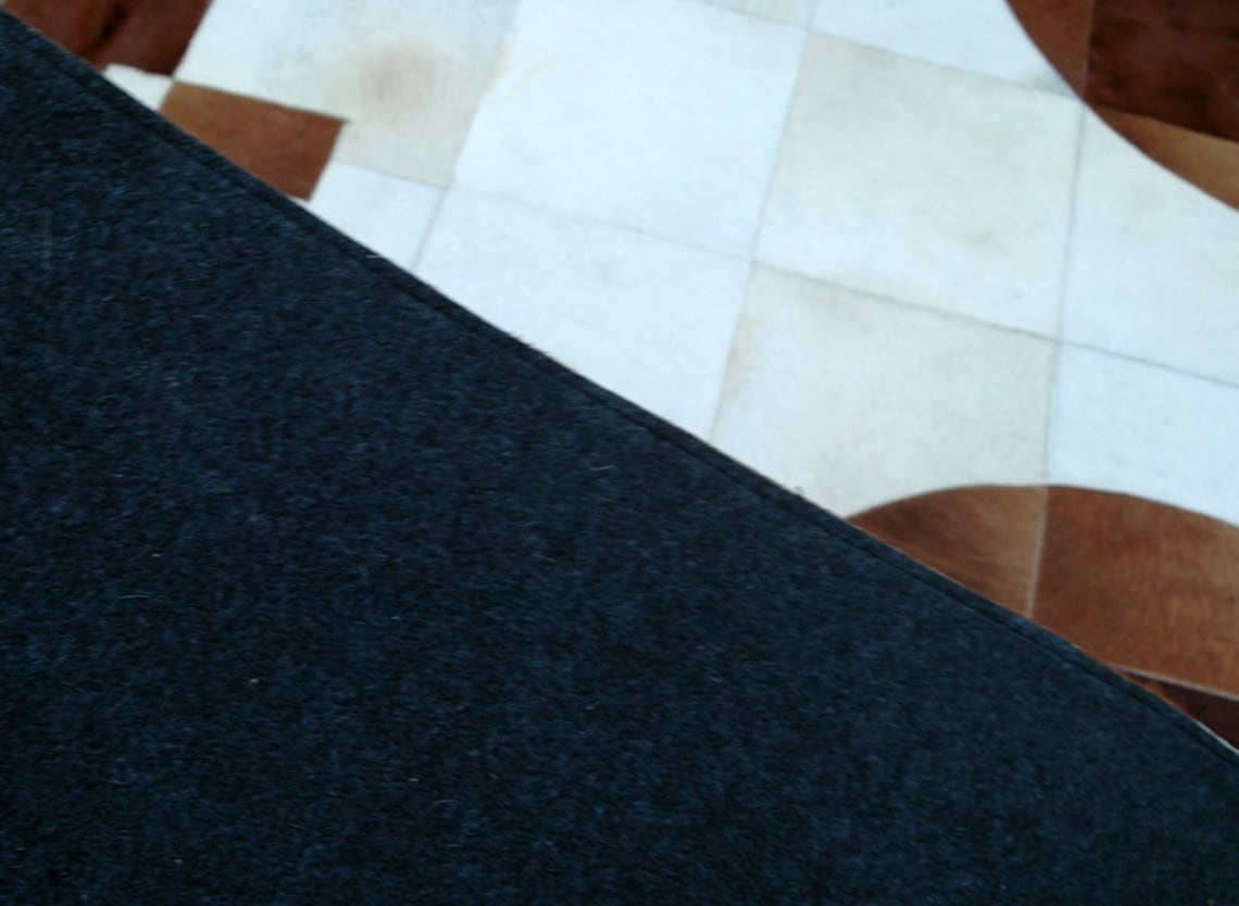 Custom Leather Rug, Home Decor Rugs, Floor Patchwork Rugs, Handmade ...