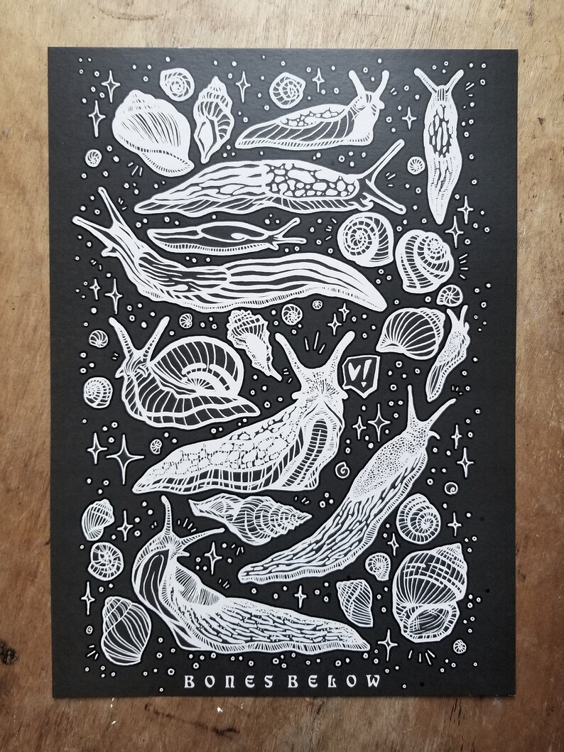 Slugs & Snails Digital Print - Etsy
