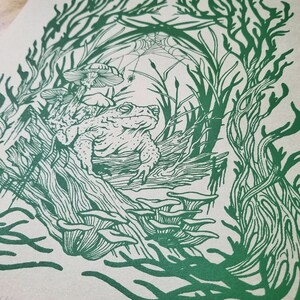SWAMP THING Screen Print - Etsy