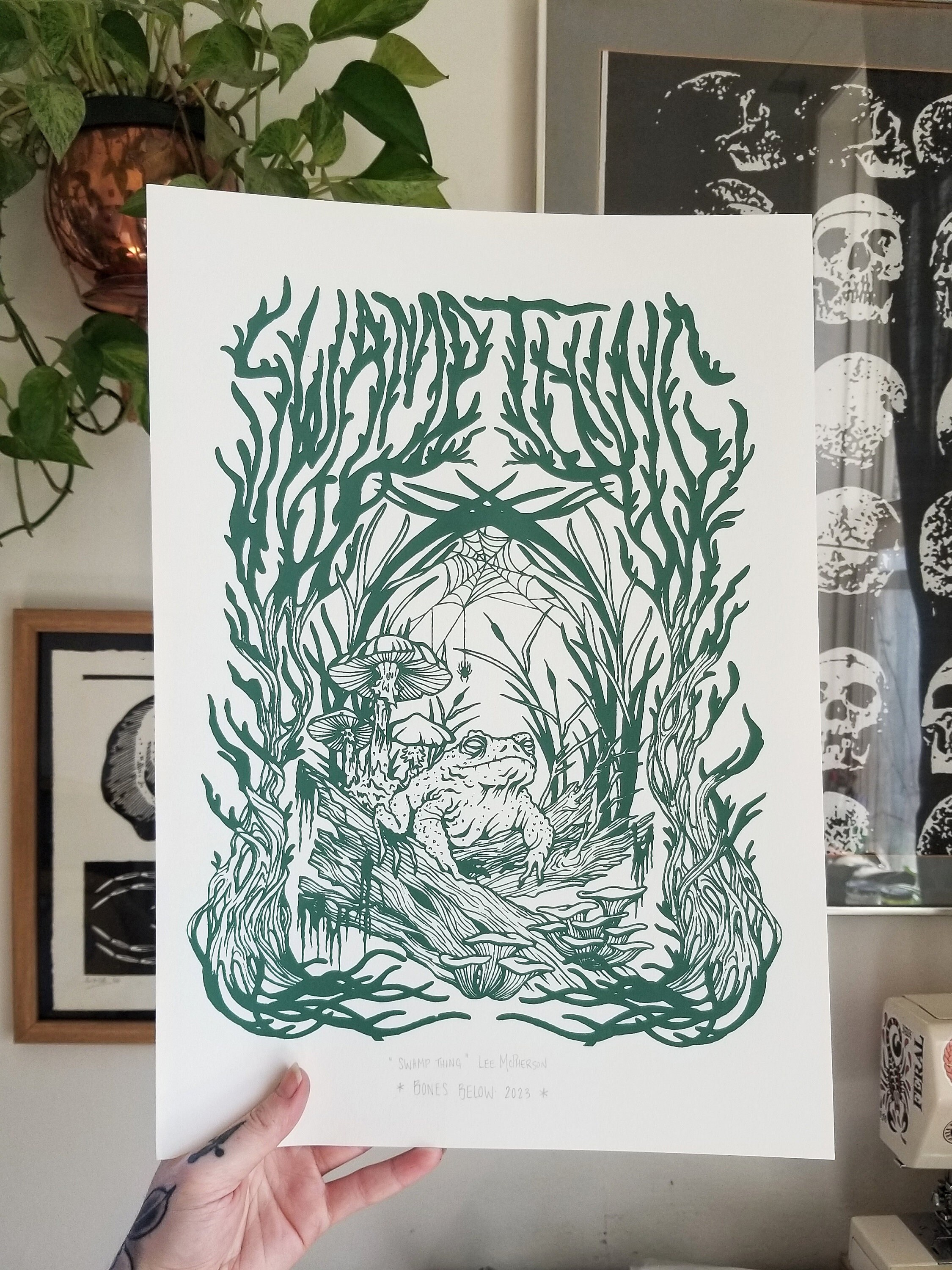 SWAMP THING Screen Print - Etsy