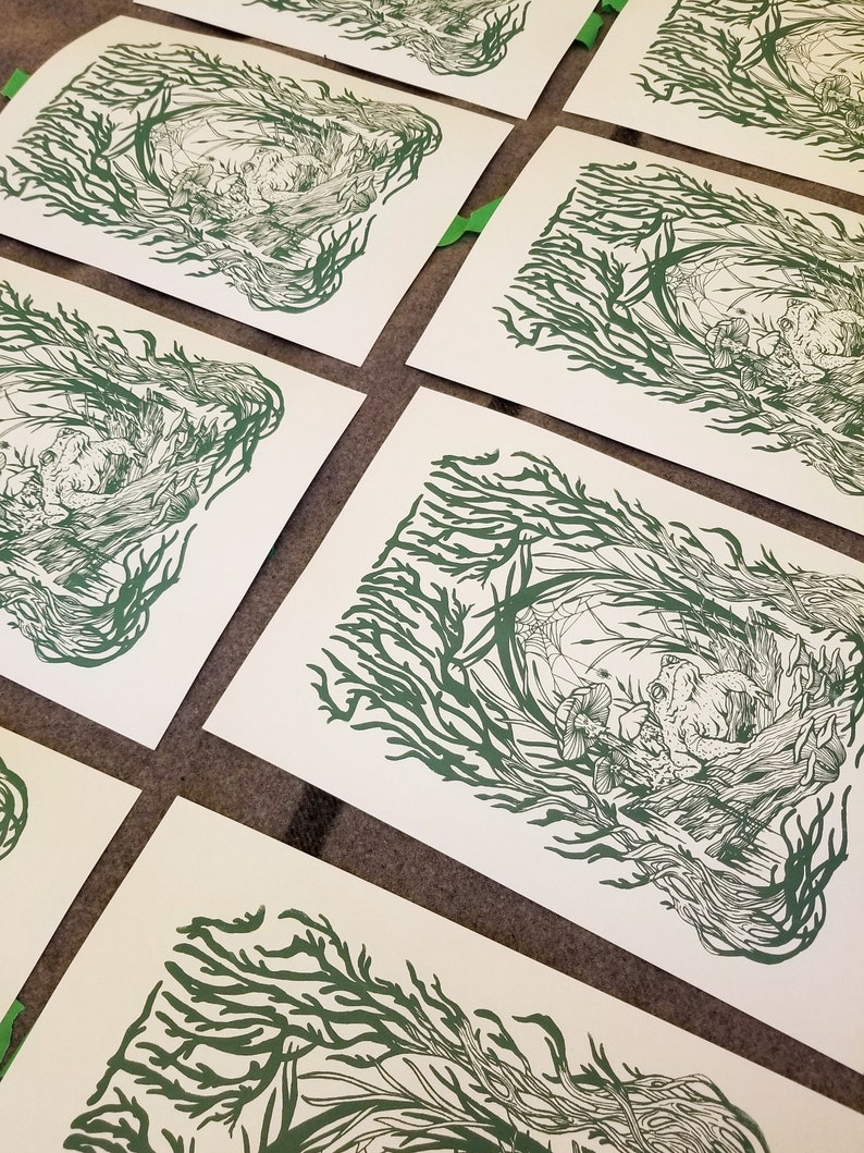 SWAMP THING Screen Print - Etsy