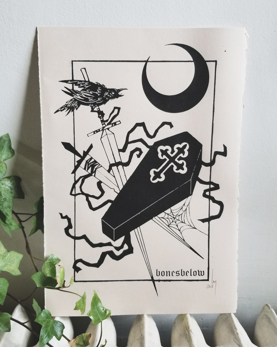 Coffin and Swords - Etsy