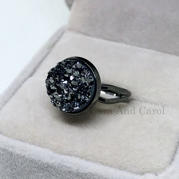 Druzy Ring - Etsy