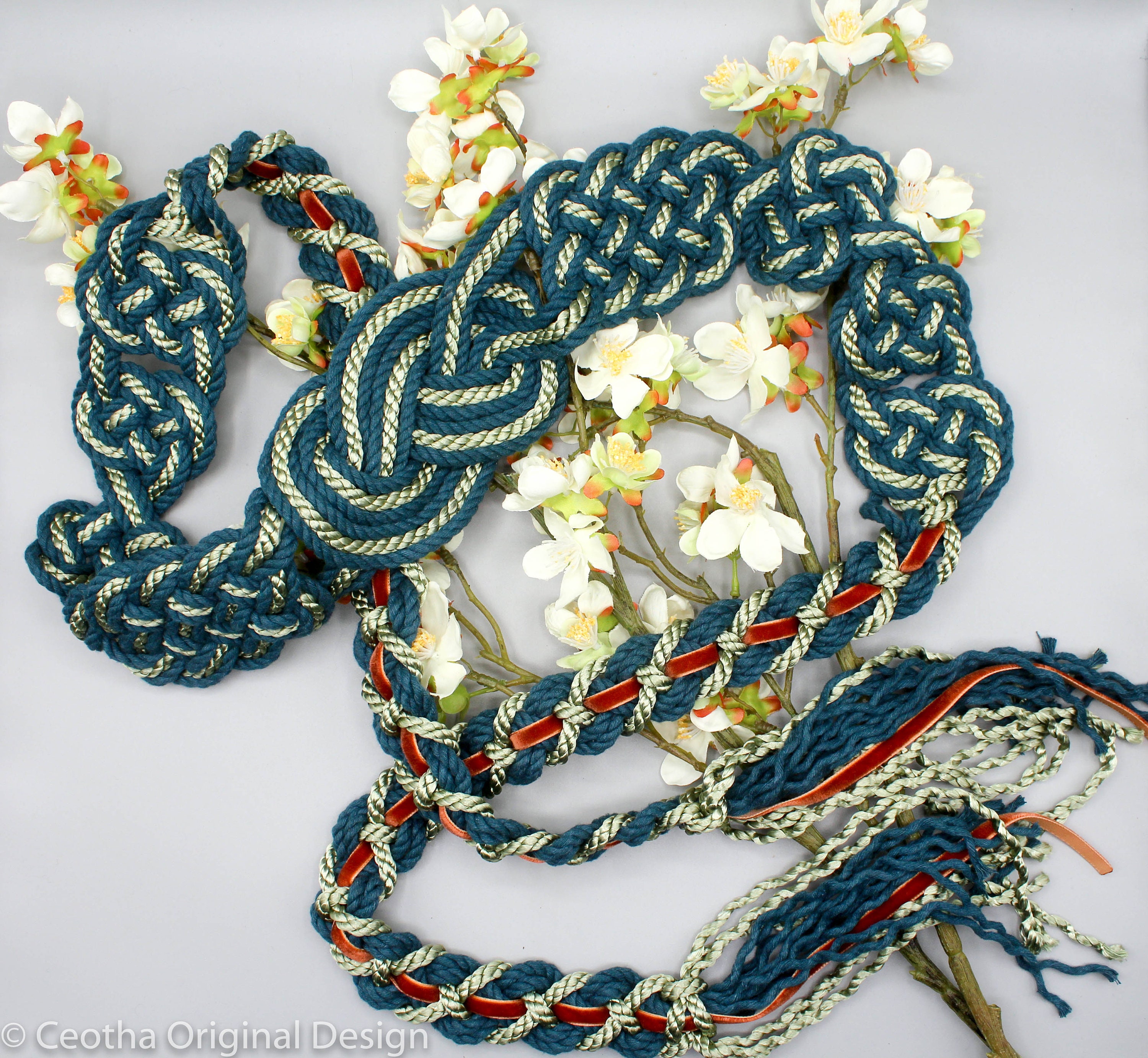 Handfasting Cord Celtic 'nine Knots' Design Teal | Etsy