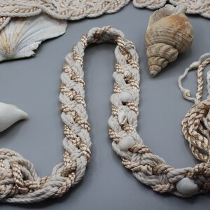 Handfasting Cord - Celtic 'nine Knots' Design - Champagne + Seashells ...