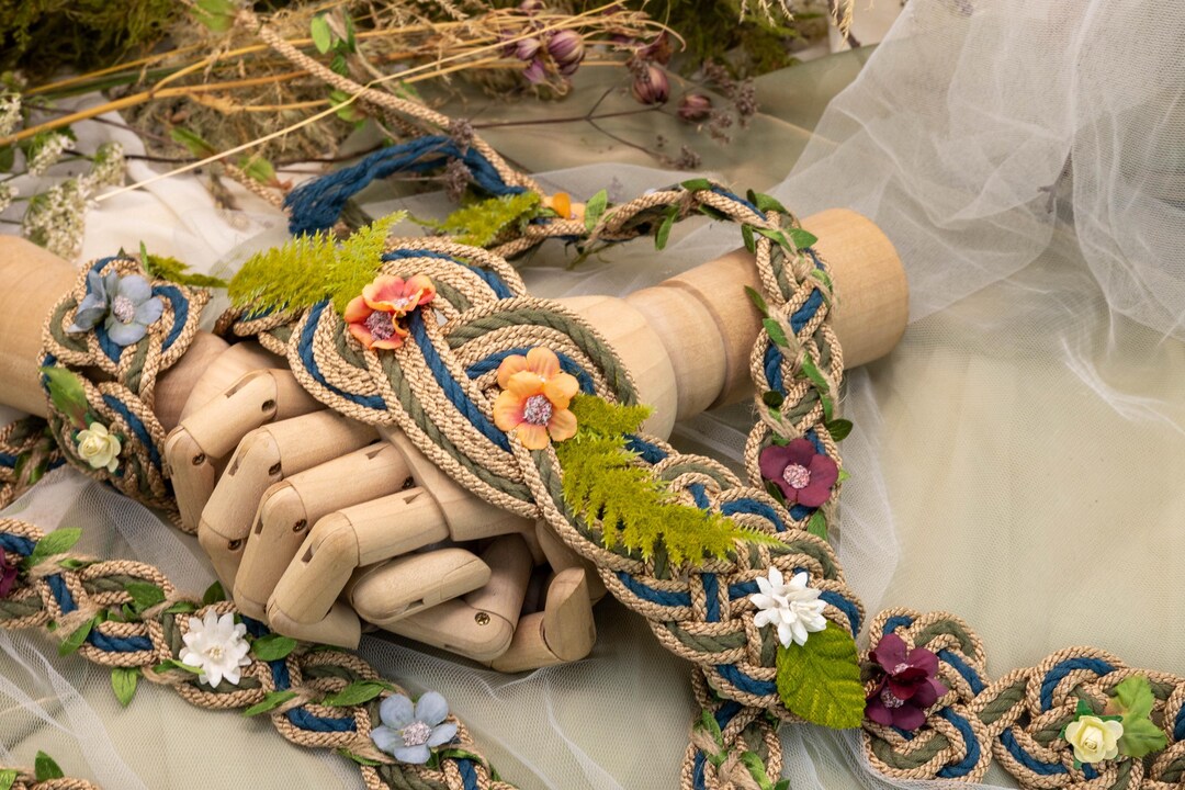 Handfasting Cord- Highland Meadow 'nine Knots' Design- Custom Infinity ...