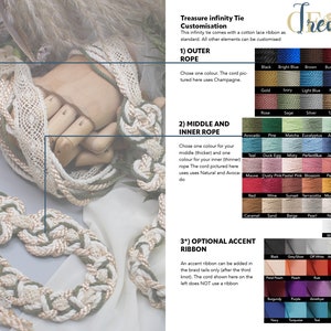 Handfasting Cord - Infinity Tie Treasure Knot With Cotton and Lace ...