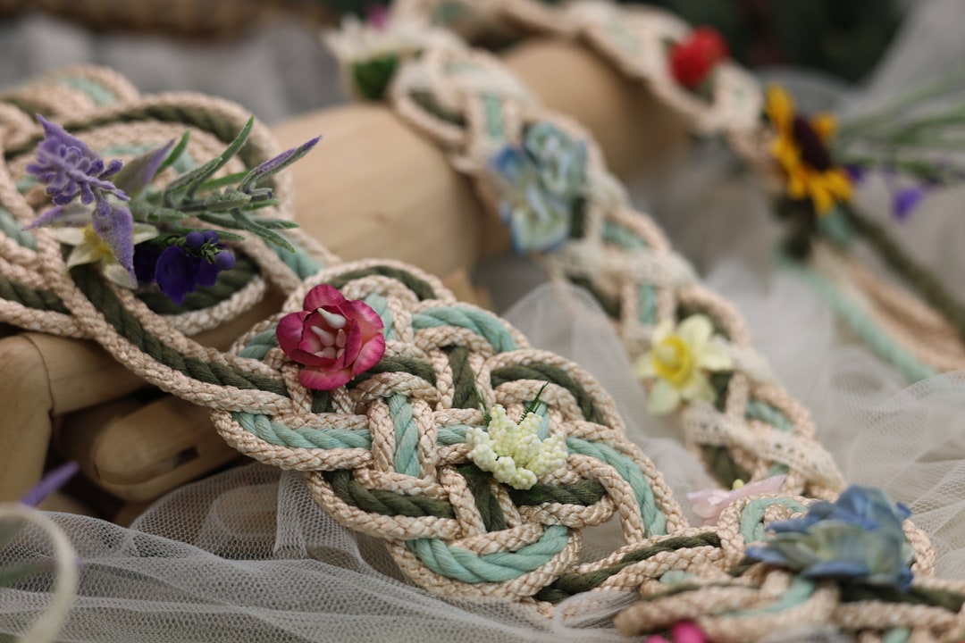 Handfasting Cord - Celtic 'nine Knots' Design - Prairie - Custom ...