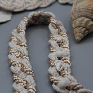 Handfasting Cord - Celtic 'nine Knots' Design - Champagne + Seashells ...