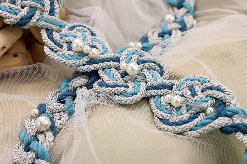 Handfasting Cord - *elements* 'water' - Customisable Heart Love Knot ...