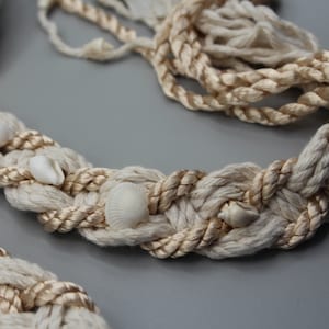 Handfasting Cord - Celtic 'nine Knots' Design - Champagne + Seashells ...