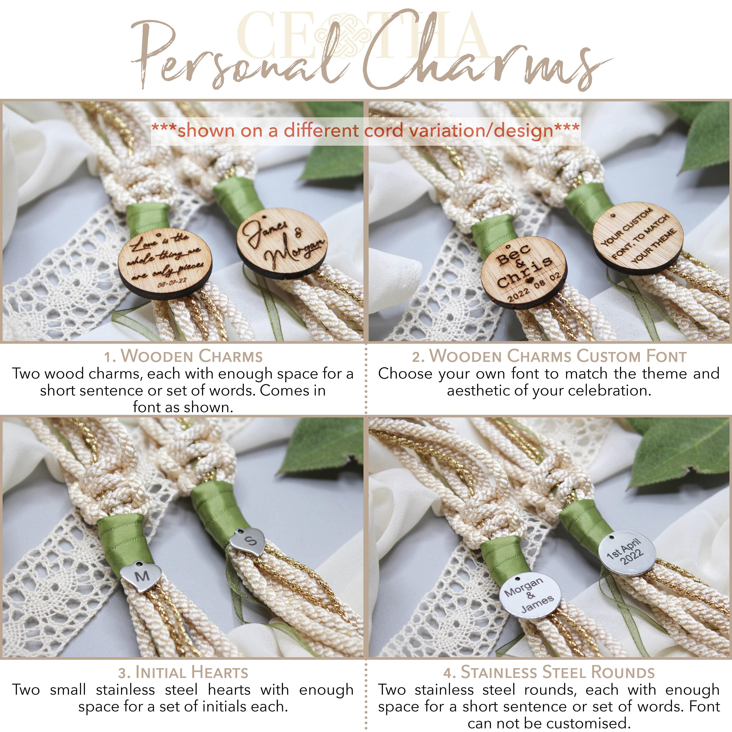 Handfasting Cord - Crystal Bloom: Pick Your Crystals - Bespoke Celtic ...