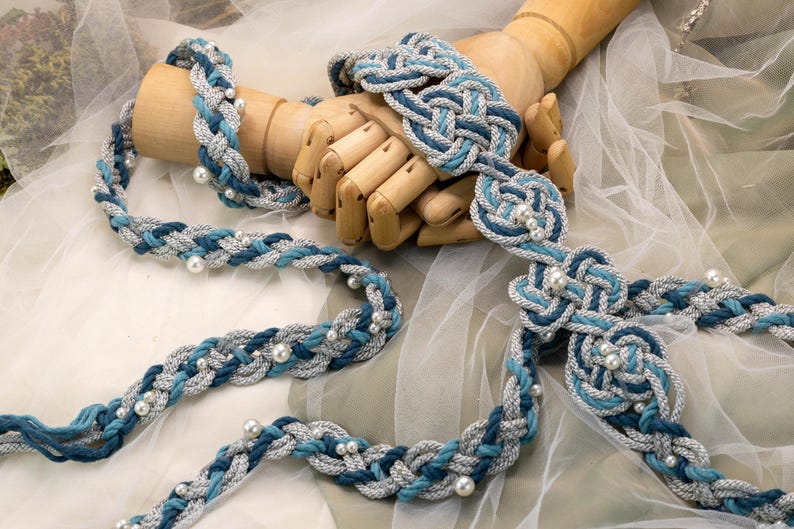 Handfasting Cord - *elements* 'water' - Customisable Heart Love Knot ...