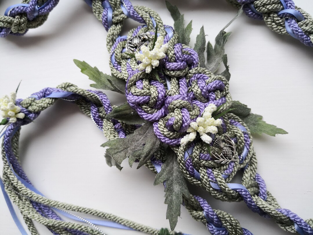 Handfasting Cord - Bloom: Thistle - Bespoke Artisan Wedding Hand-tying ...