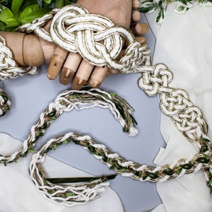 Handfasting Cord Celtic 'nine Knots' Deluxe Design Metallic Gold Custom ...