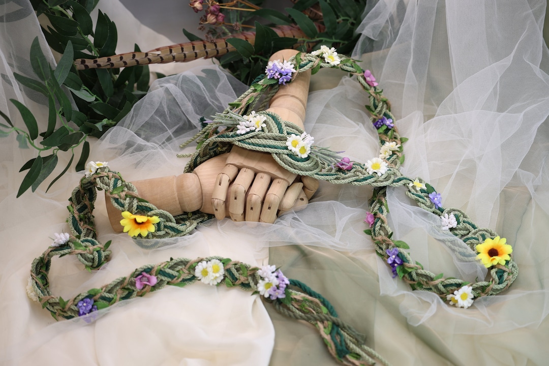 Handfasting Cord - Forest Meadow 'nine Knots' Design - Custom Infinity ...